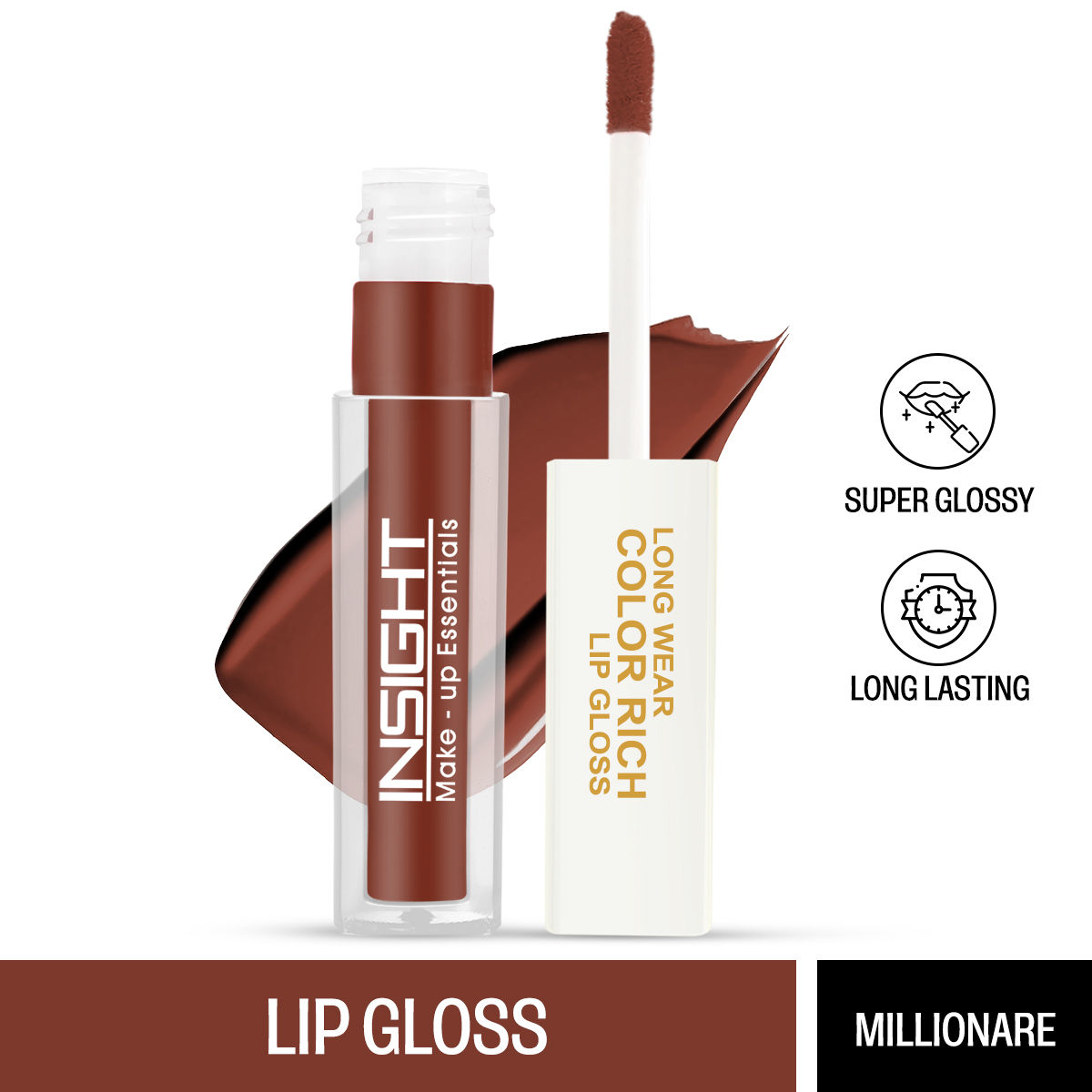 Insight Cosmetics Long Wear Color Rich Lip Gloss - Millionare(4ml ...