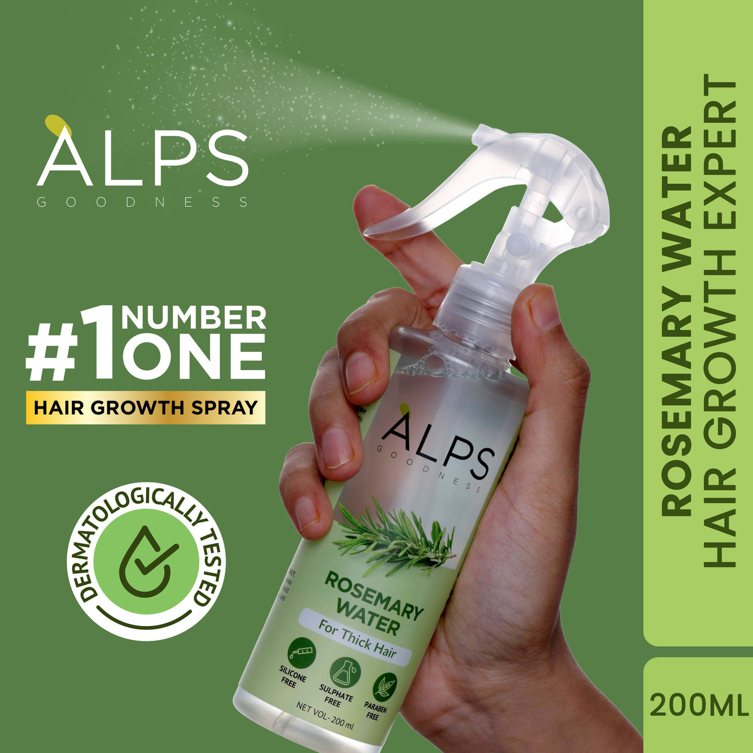 Alps Goodness Rosemary Water for thick, long hair (200 ml) Box
