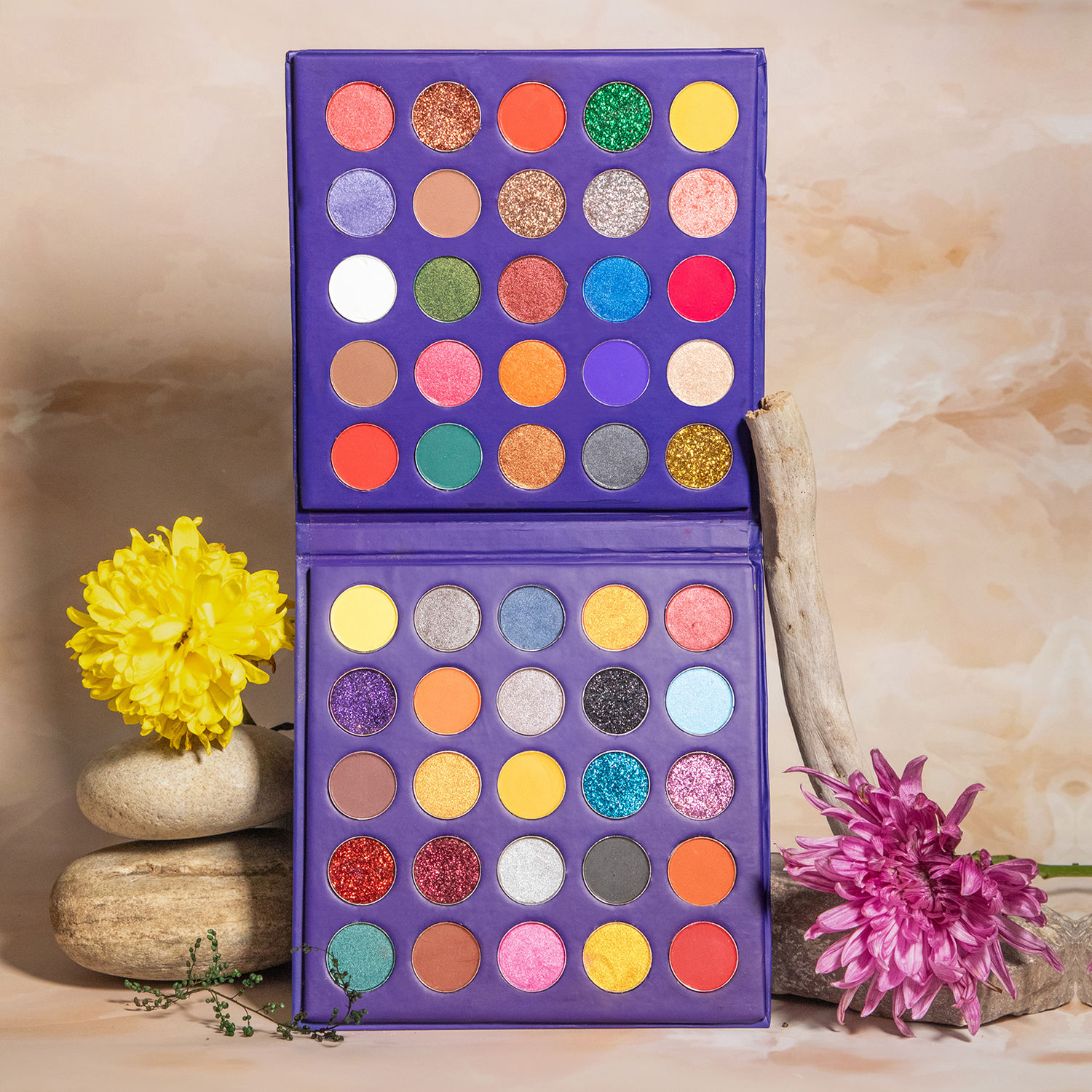 Ronzille Professional 50 Color Eyeshadow kit (Floral)