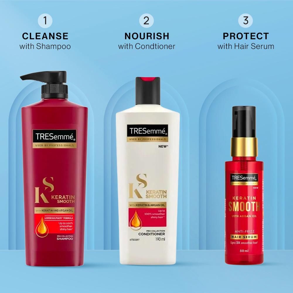 Tresemme Keratin Smooth 3 Step Kit With Shampoo + Conditioner + Serum