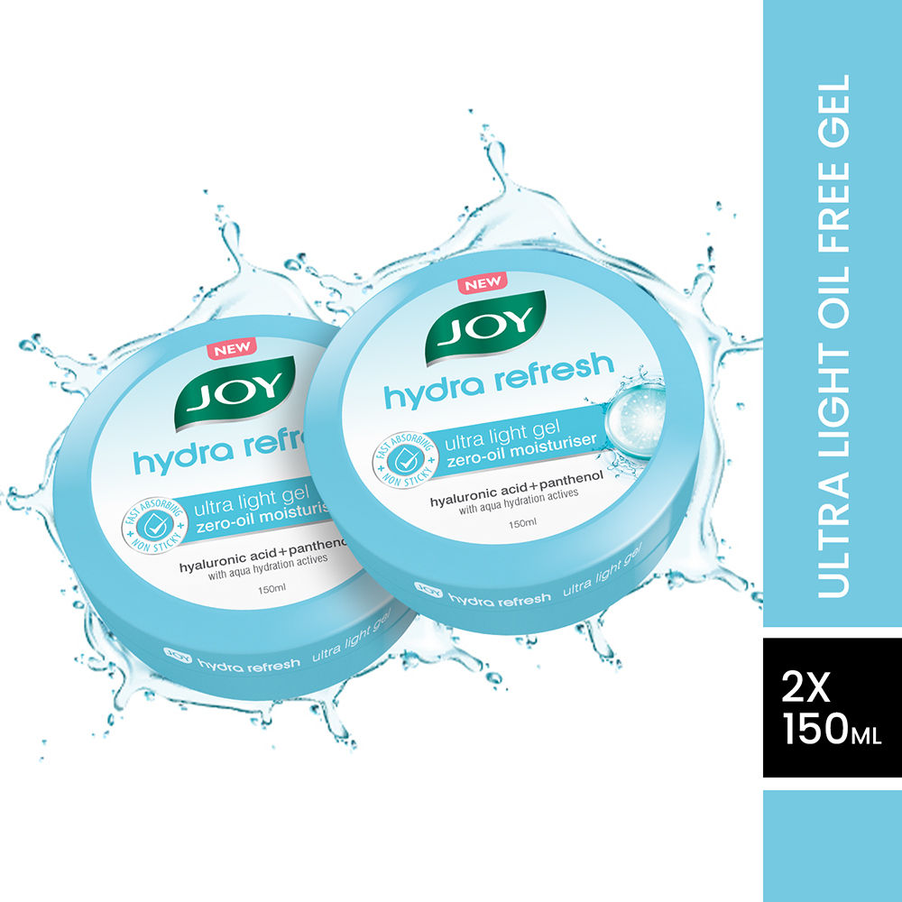 Joy Hydra Refresh Ultra Light Gel Zero-Oil Moisturiser (150ml x 2)
