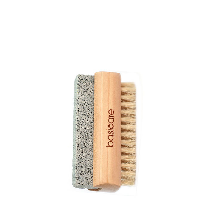Buy Basicare Nail Brush With Pumice Stone Online | Purplle