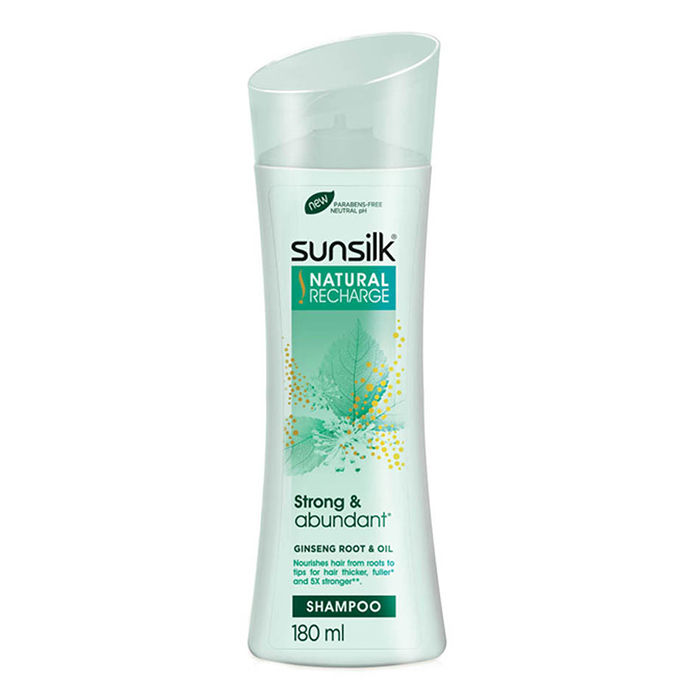 Buy Sunsilk Natural Recharge Strong & Abundant Shampoo (180 ml) Online ...