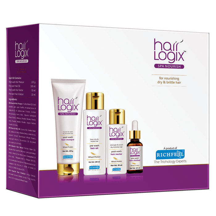 Buy Richfeel Hair Logix SPA Nourish Kit Online | Purplle