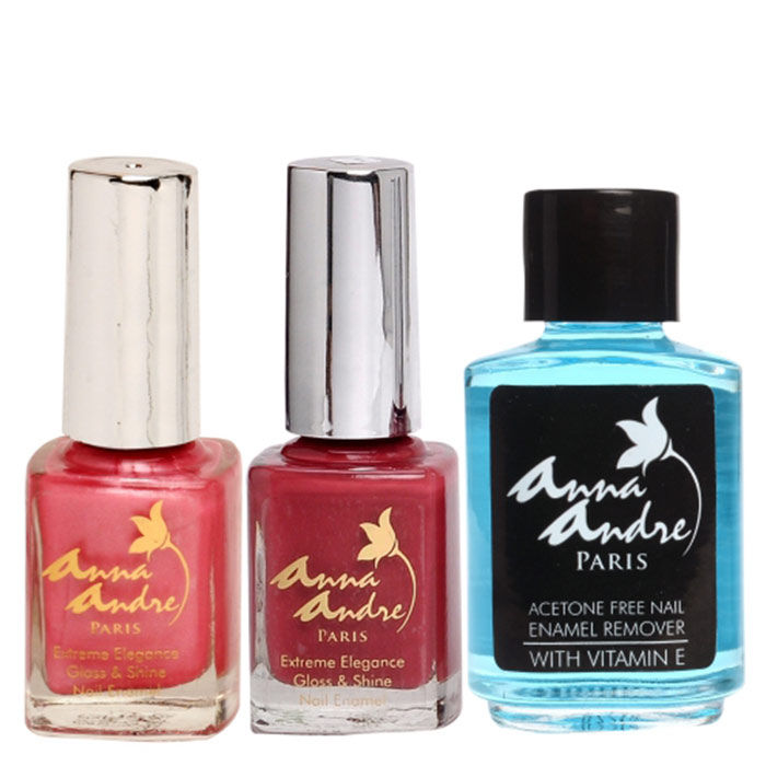 Buy Anna Andre Paris Pink Angel Nail Polish Set (Shade 80009, 80022 ...