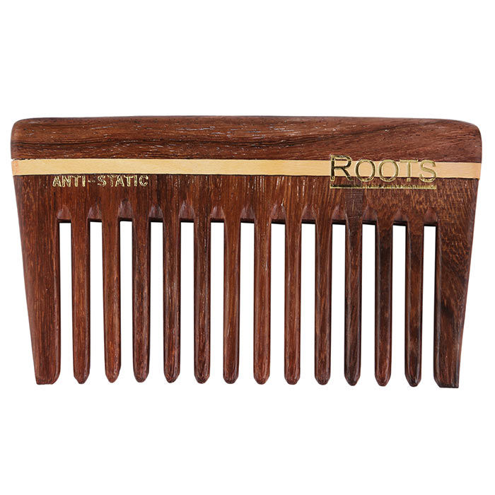 Roots Rosewood Travel Comb with Fine Teeth for Short Straight hair