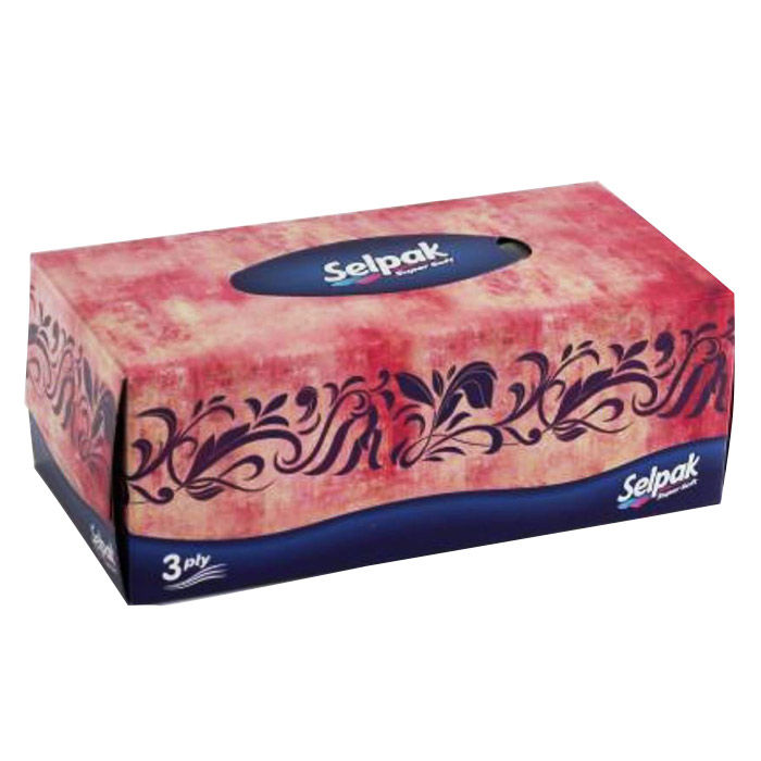 Selpak Facial Tissue Paper Box Maxi 3ply 100pulls