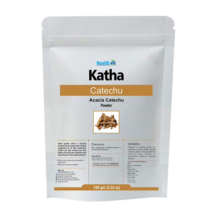 Buy Healthvit Katha /Catechu (Acacia Catechu) Powder (100 g) online at ...
