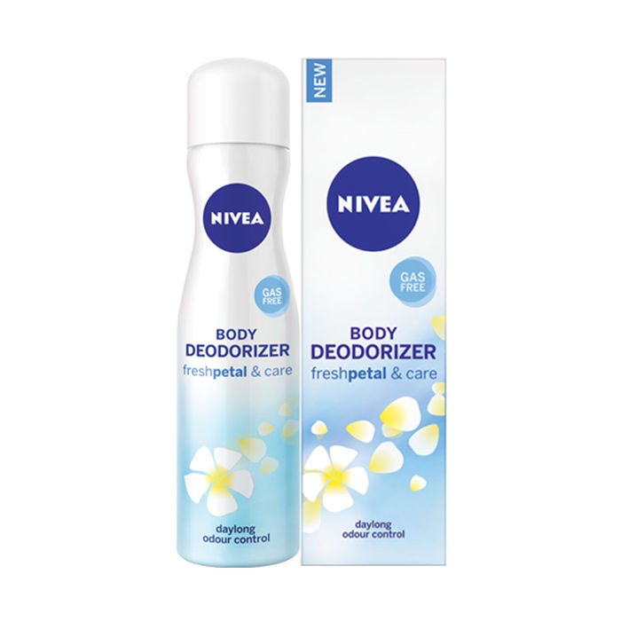 Nivea Body Deodorizer Fresh Petal & Care Gas Free Spray For Women (120 ml)