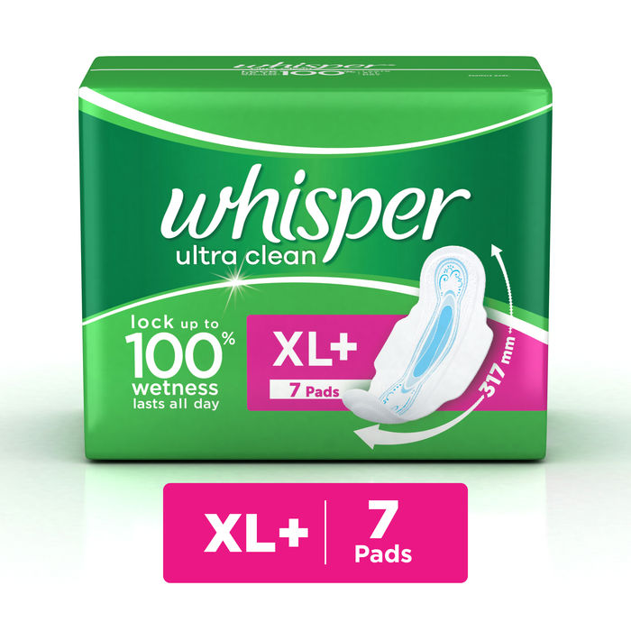 Buy Whisper Ultra Sanitary Pads XL Plus Wings 7 pc Pack online at ...