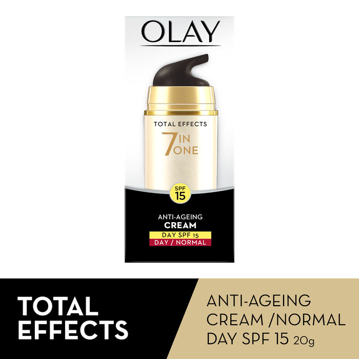 Buy Olay Total Effect 7 IN 1 Anti Ageing Skin Cream Normal SPF 15 (20 g ...