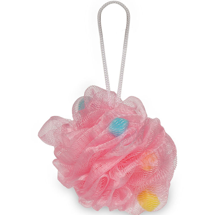 Buy Gorgio Professional Peach Pink Loofah Infused With Foaming Cube ...