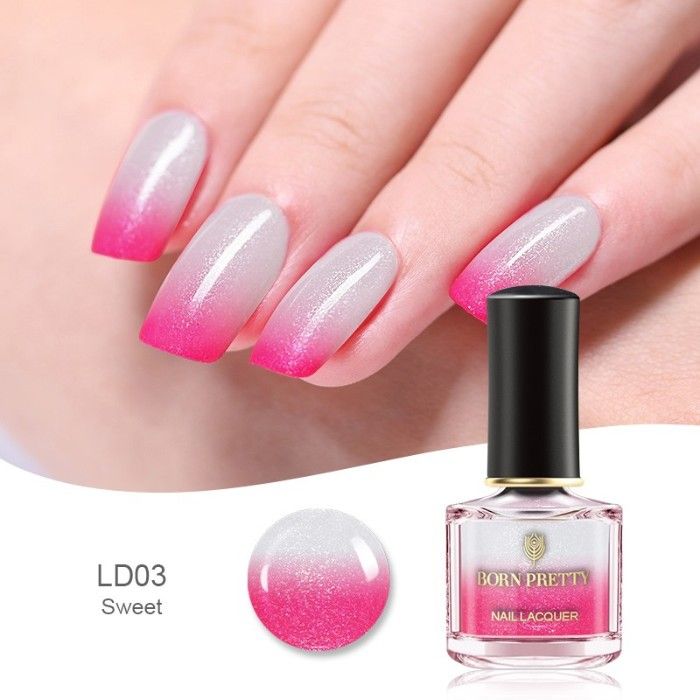 Buy BORN PRETTY Thermal Nail Polish Temperature Color Changing Nail Art ...