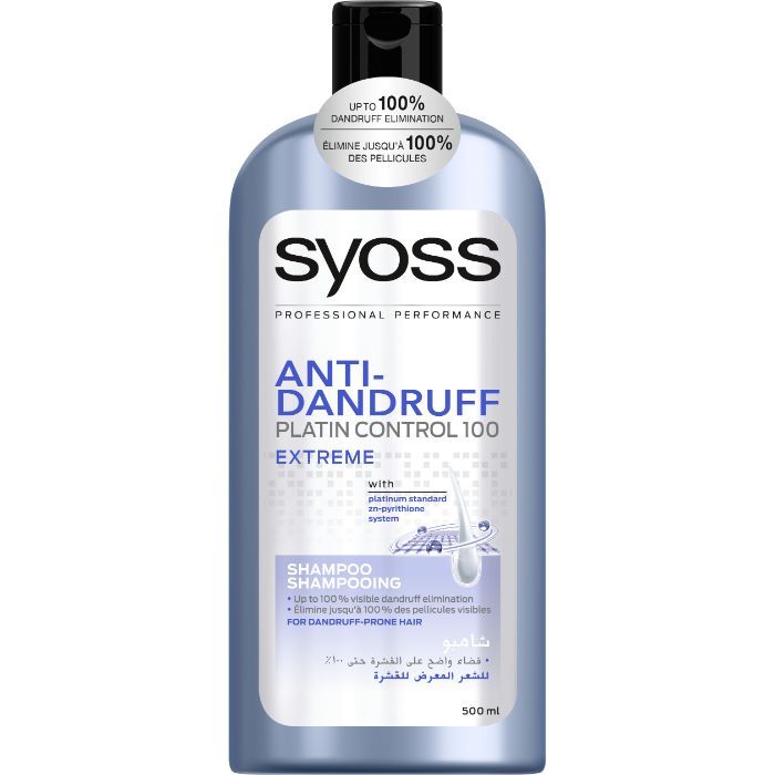 Buy Schwarzkopf Syoss Anti-Dandruff Platin Control 100 Extreme Shampoo ...
