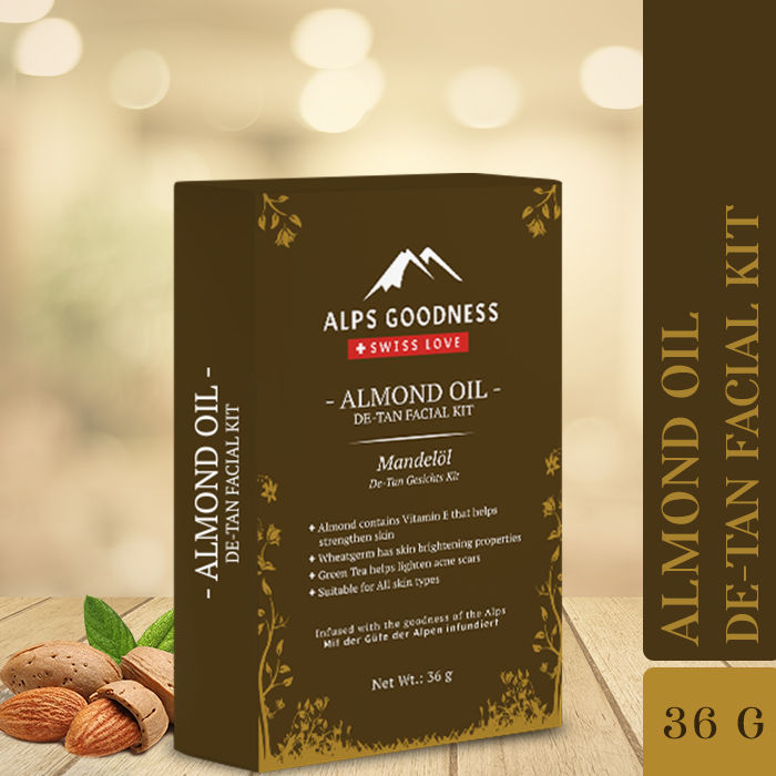 Buy Alps Goodness Almond Oil De-Tan Facial Kit (36 g) online at purplle ...