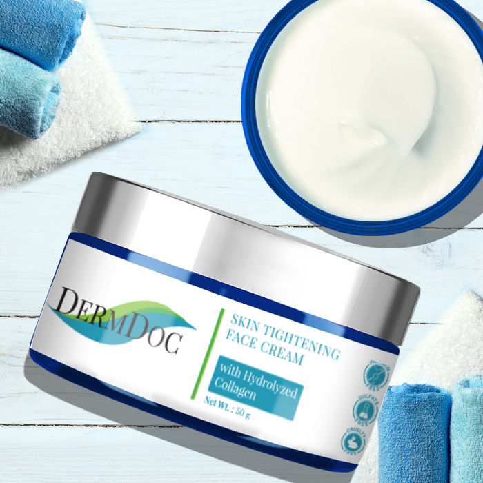 Buy DermDoc Skin Tightening Face Cream with Hydrolyzed Collagen (50 g ...