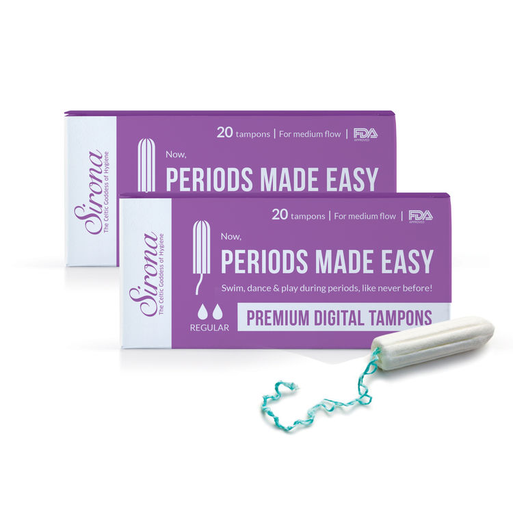 Buy Sirona FDA Approved Premium Digital Tampon (Medium Flow)- 40 Tampon ...