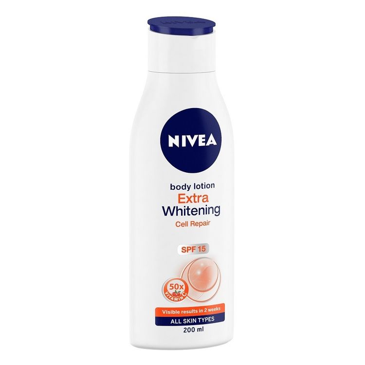 Buy Nivea Body Lotion, Extra Whitening Cell Repair SPF 15, For All Skin ...