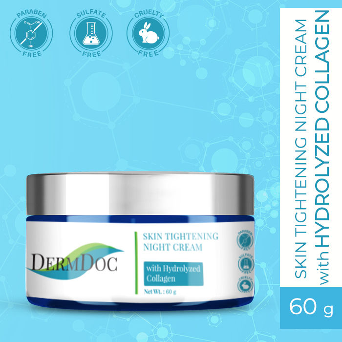 Buy DermDoc Skin Tightening Night Cream with Hydrolyzed Collagen (50 g ...