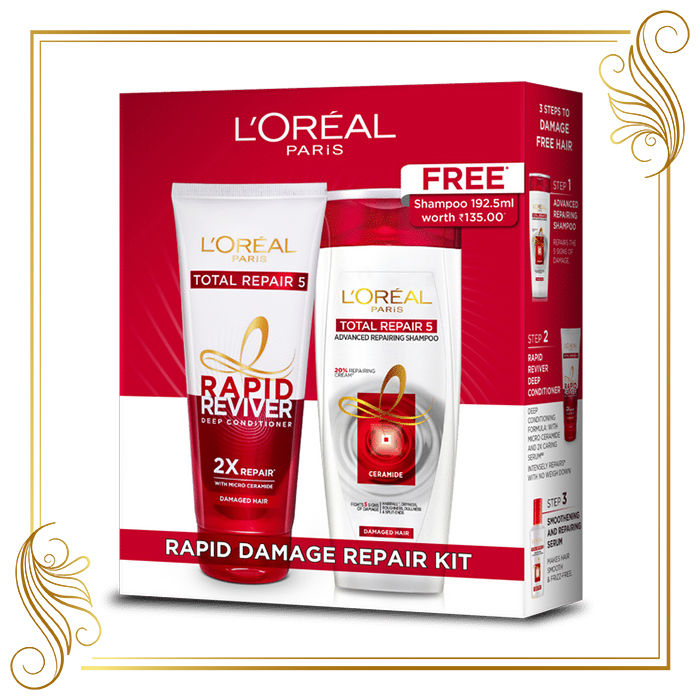 Buy L'Oreal Paris Total Repair 5 Rapid Reviver Conditioner (180 ml ...