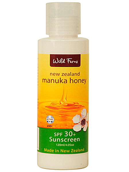 Buy Wild Ferns New Zealand's Manuka Honey Sunscreen SPF-30+ (120 ml ...