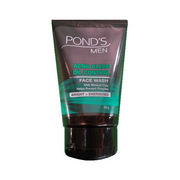 Buy Ponds Men Acno Clear Oil Control Face Wash (50 g) online at purplle ...