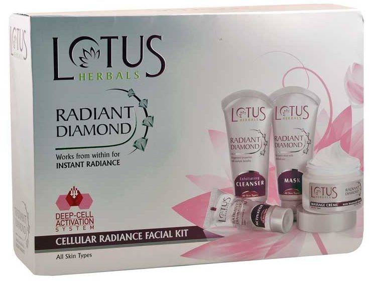 Buy Lotus Herbals Radiant Diamond Cellular Radiance Facial Kit online ...