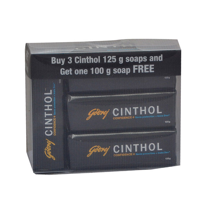 Buy Cinthol Confidence Soap (3 x125 g) + Free Cinthol Confidence Soap ...