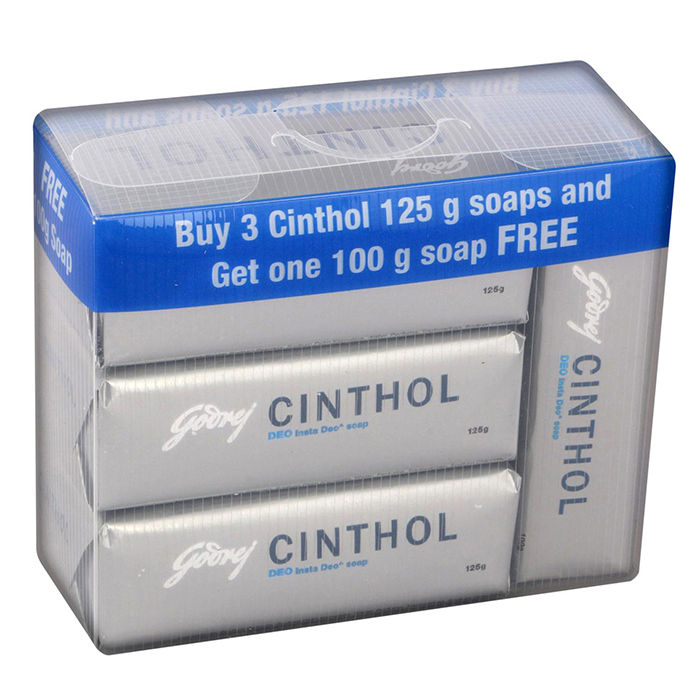 Buy Cinthol Deo Soap (3 x 125 g) + Free (100 g) online at purplle.com.