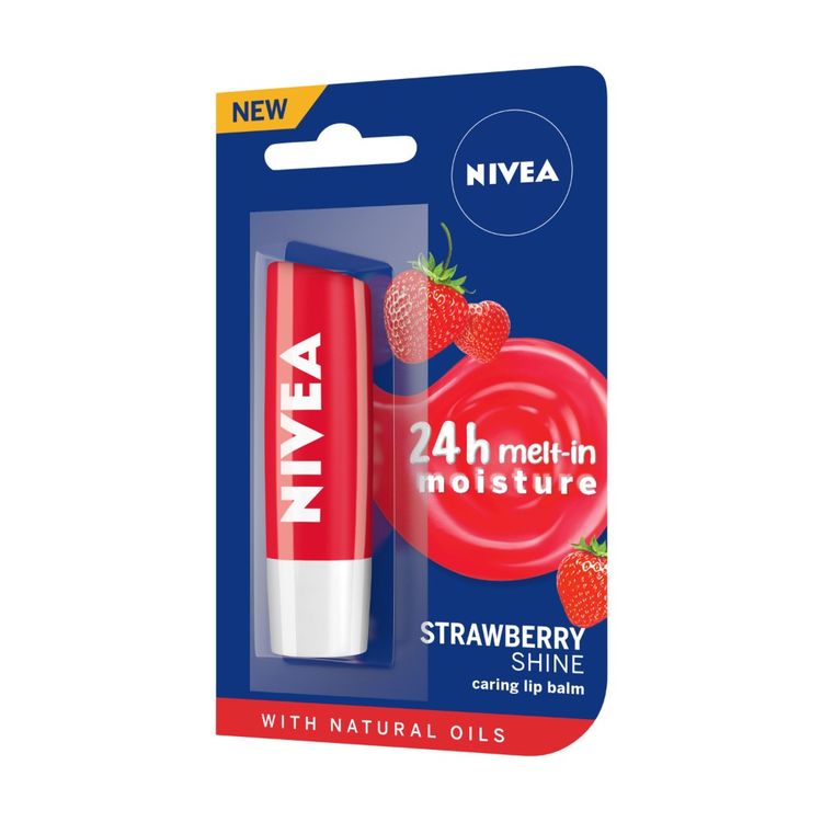 Buy Nivea Lip Balm Fruity Strawberry Shine 4 8 G Online At