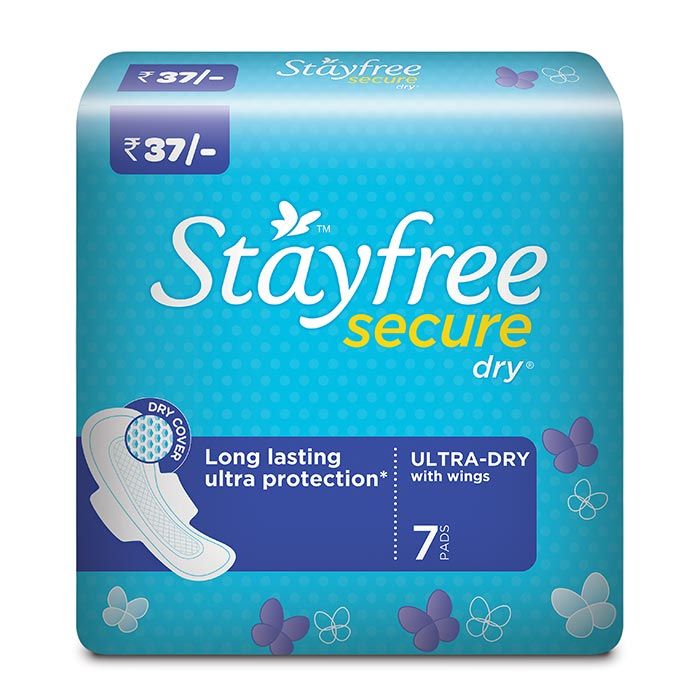 Buy Stayfree Secure Dry Ultra-Dry Wings 7'S online at purplle.com.